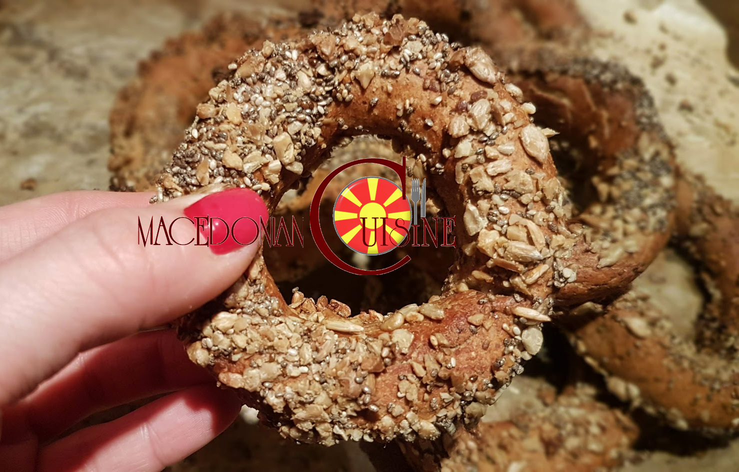 BOILED INTEGRAL BAGELS (GJEVRECI) ~ Macedonian Cuisine