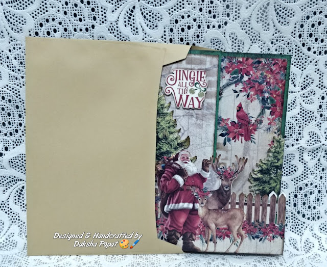 "Merry Christmas" z fold card.