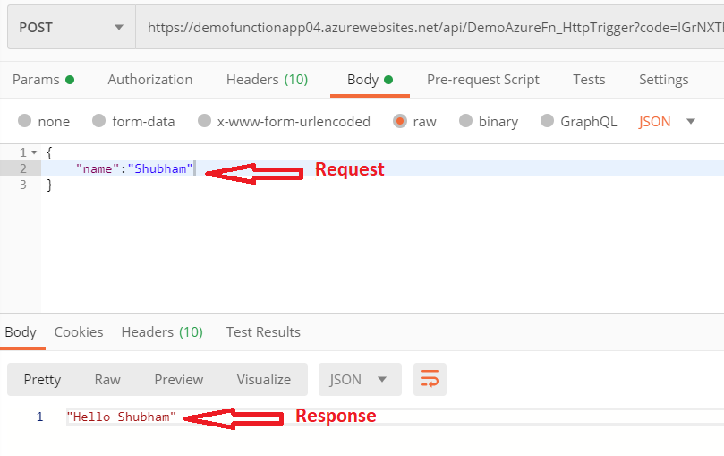 Shreways Call Azure Function Using Postman Part 3