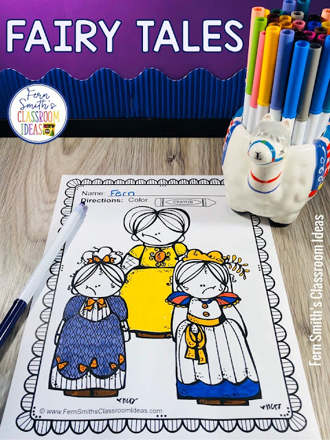 These Fairy Tale Coloring Pages and Craftivities Have Been Updated ...
