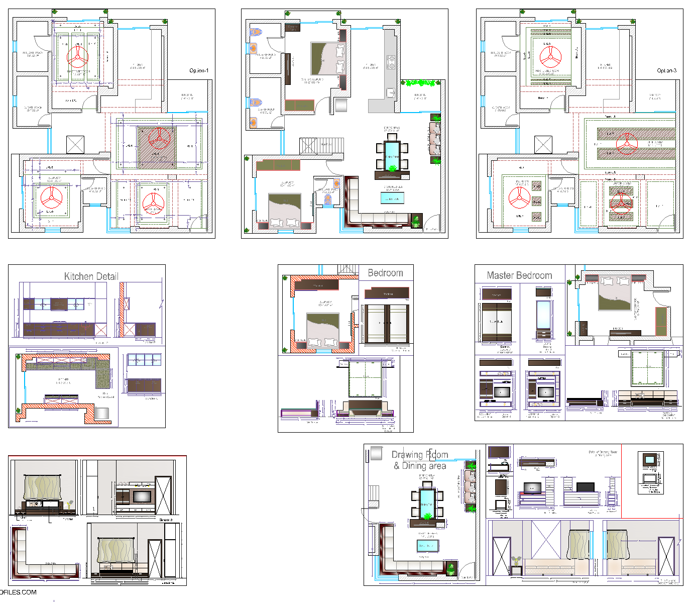 Apartment Interiors Detail [DWG]