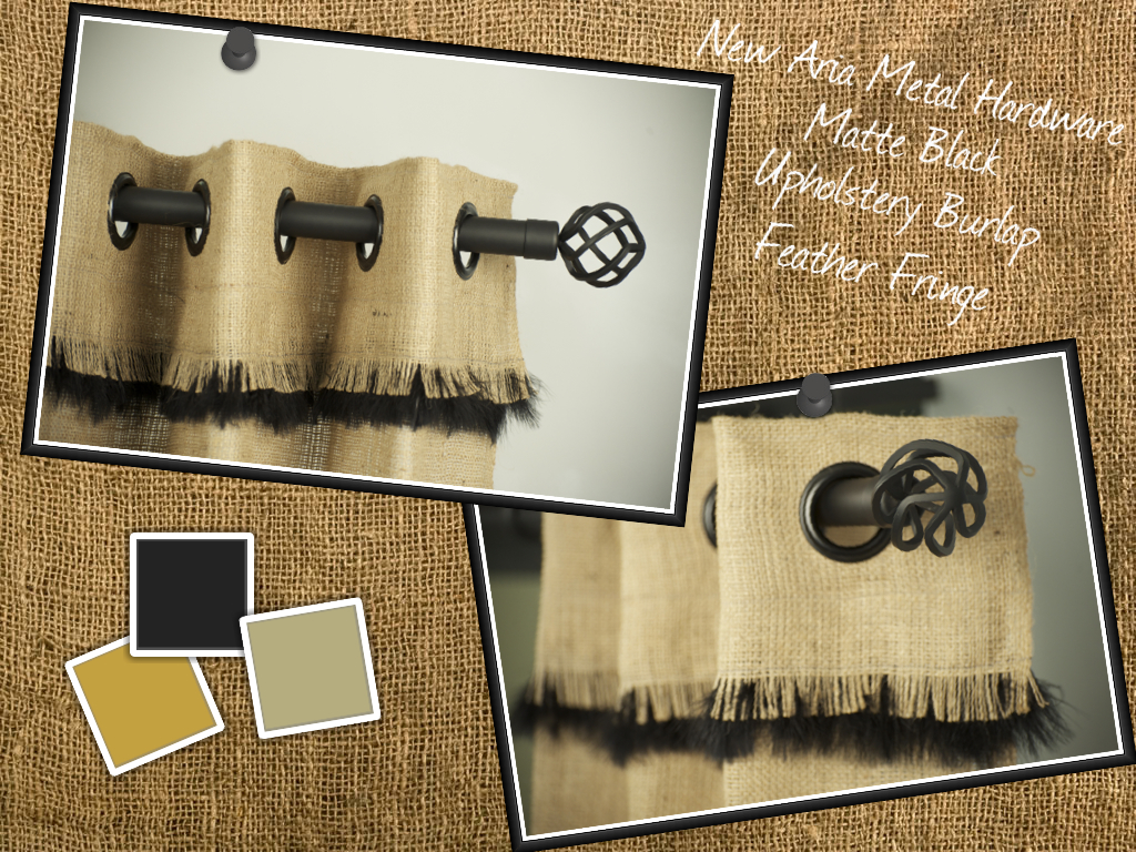Finestra Decorative Hardware: Burlap and Boas