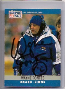 Edwin's TTM Autograph Collection: Wayne Fontes--NFL