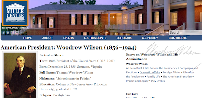 The Learning Professor: Website Spotlight: Woodrow Wilson