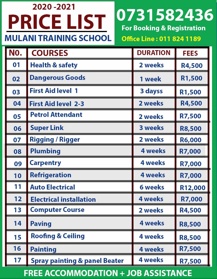 Mulani Operators,Welding Training School+27731582436: Practical ...