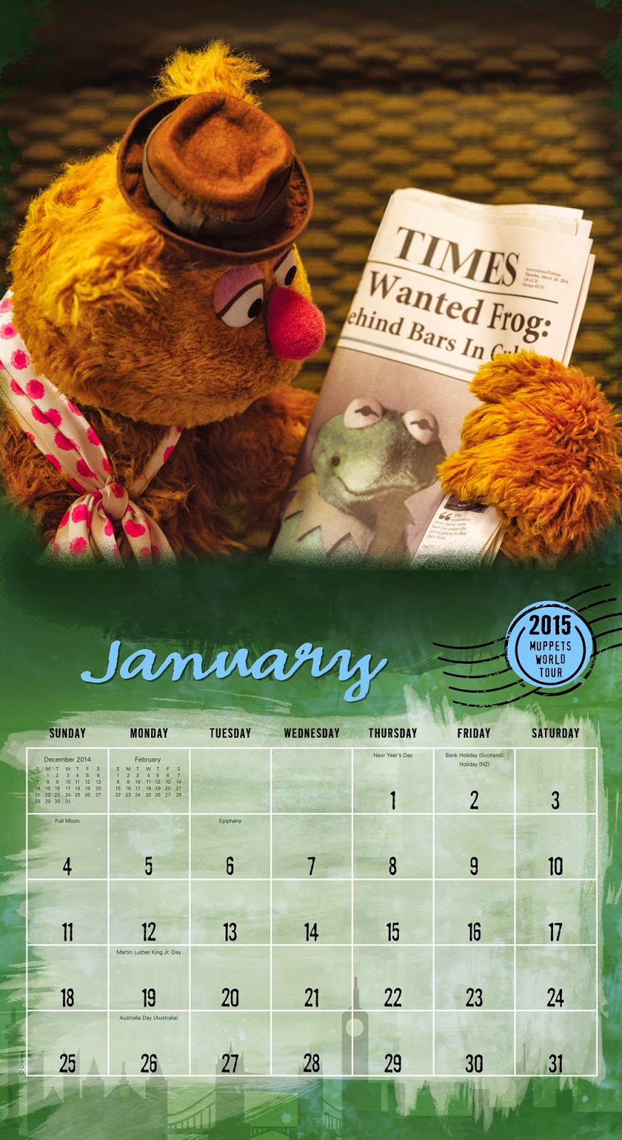 Muppet Stuff: 2015 Muppets Most Wanted Calendar! Muppet Stuff: 2015 Muppets Most Wanted Calendar!
