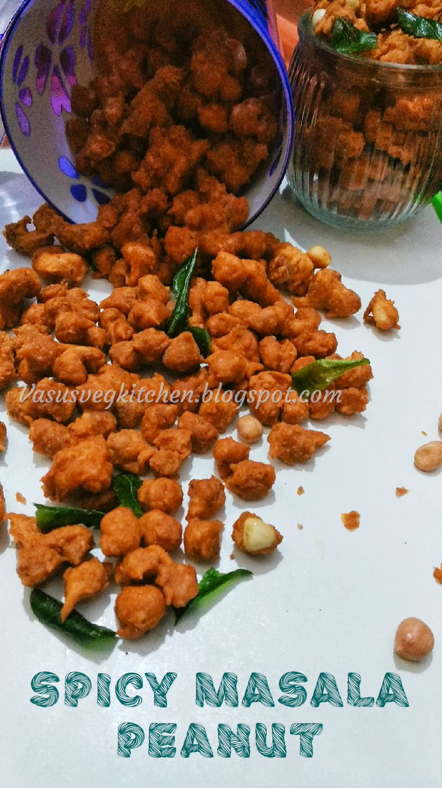 Vasusvegkitchen: Spicy Masala Peanuts, Masala Groundnuts, masala coated ...