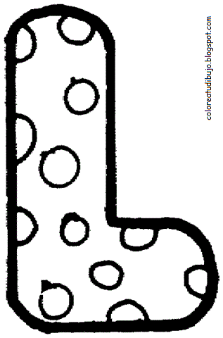 Letra Ele para colorear - COLOREA TUS DIBUJOS