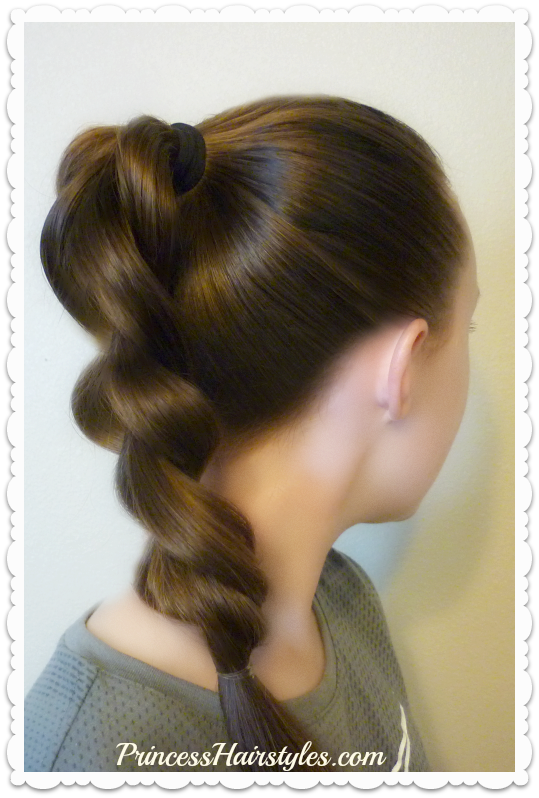 Hair Hack! Make A Pull Through Braid Using Half The Elastics ...