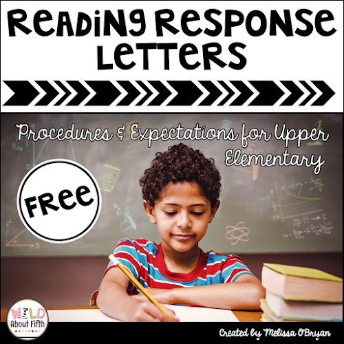 Reading Response Letter and Halloween Freebies! | Wild about fifth grade