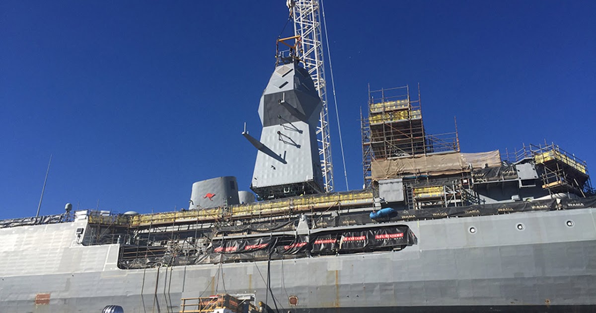 DEFENSE STUDIES: HMAS Warramunga Gets New Mast as Part of AMCAP Upgrade ...