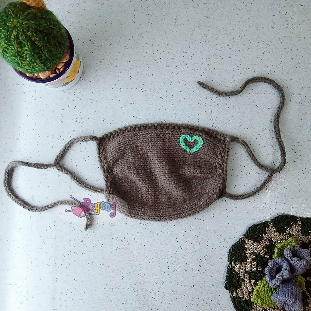 Ajeng Belajar Merajut: A talk: Everyday Face Mask Knitting Pattern and ...