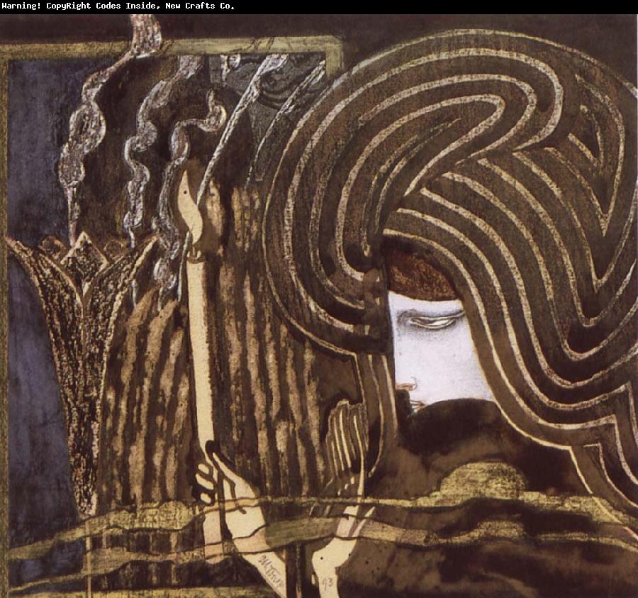Madame Macabre: Pintura: Jan Toorop.