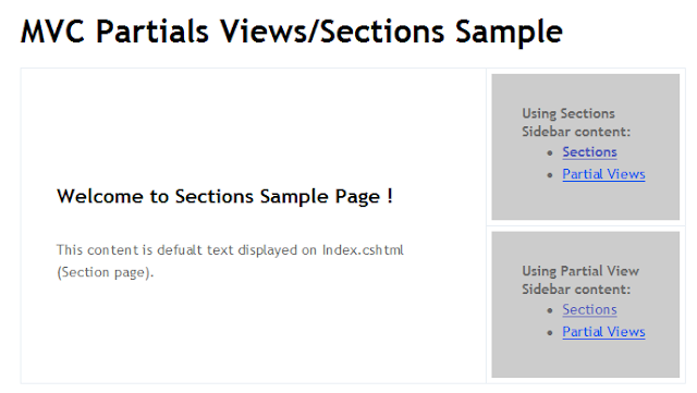Aspiring Architect: MVC Razor - Using Sections & Partial Views