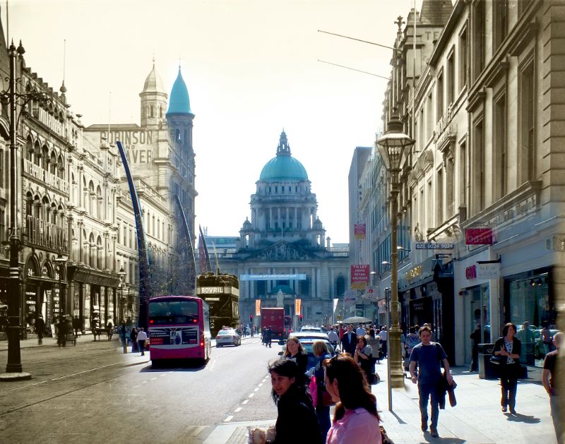15 Incredible Then-and-Now Photos Show Street Scenes of Belfast in the ...