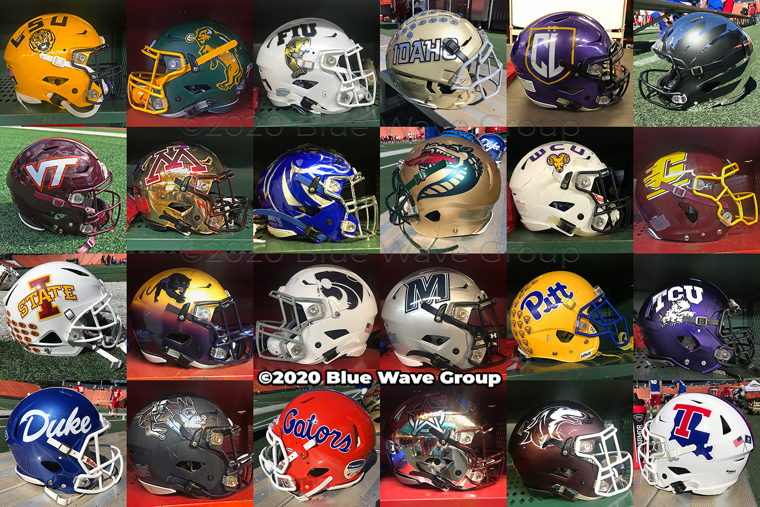 Blue Wave Pix: Hula Bowl Helmets