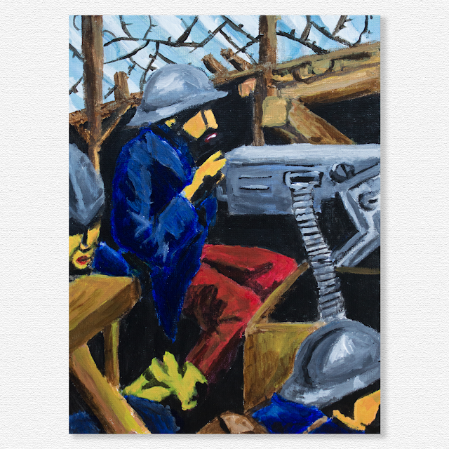 002. Christopher R. W. Nevinson:La Mitrailleuse