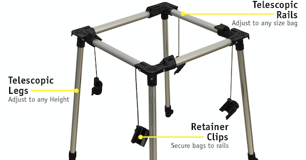 The Best Adjustable Bag Holder that has so many uses!