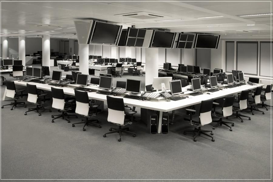 Interiors And Architectures: Spacious Office Design, High Ceiling, Wide ...