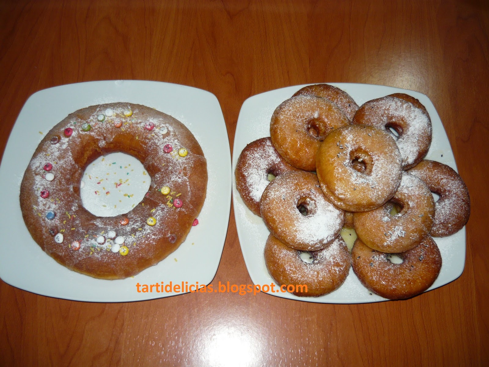 Tartidelicias: Donuts con azúcar invertido y sin lacteos