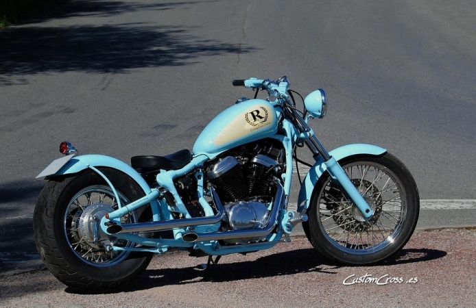 biker excalibur II: Honda Shadow 600 Bobber R1 by Custom Cross Cycles