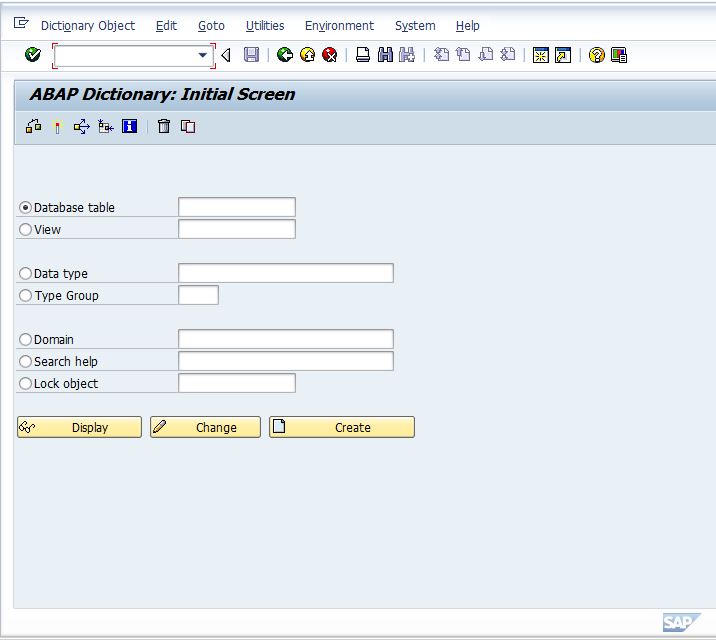 DATA DICTIONARY ~ Sap Tutor