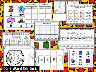 Colors and Kindergarten: Back to School Sight Word Bundle