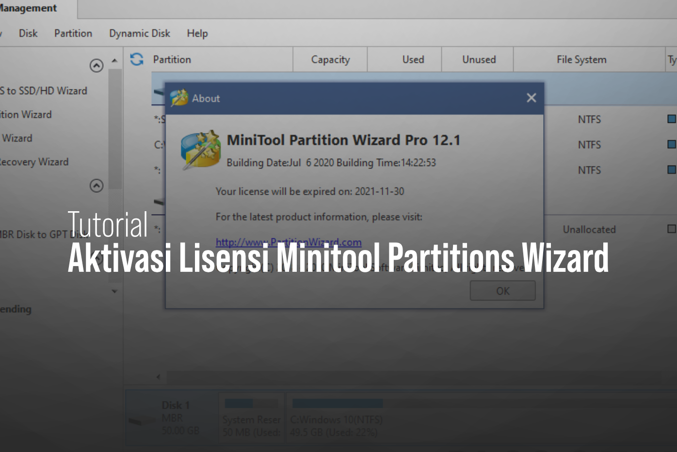 Cara Aktivasi Minitool Partition Wizard 12 Pro - BLOG SAYUGI
