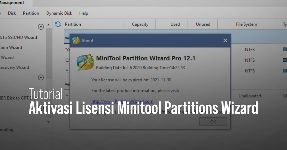 Cara Aktivasi Minitool Partition Wizard 12 Pro - BLOG SAYUGI
