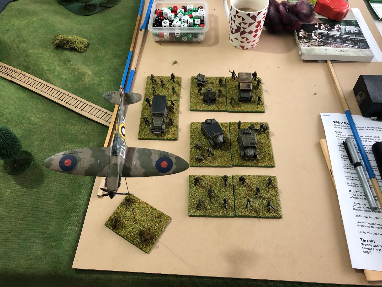 Grid based wargaming - but not always: WW2 campaign action report