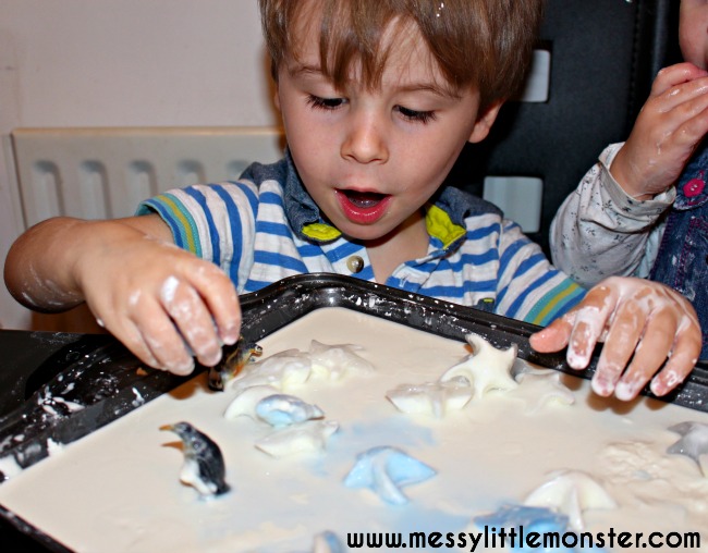 Oobleck Sensory Play - Messy Little Monster