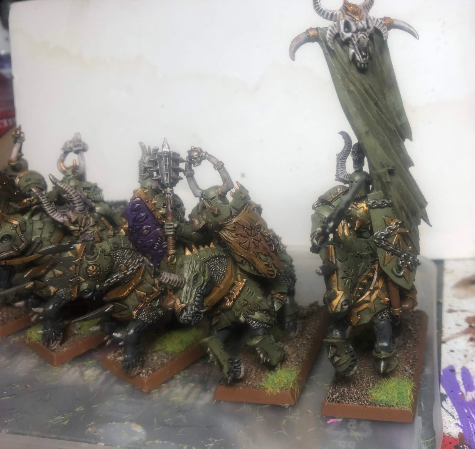 Ironhaiden666: Knights of Sloth/Nurgle finished