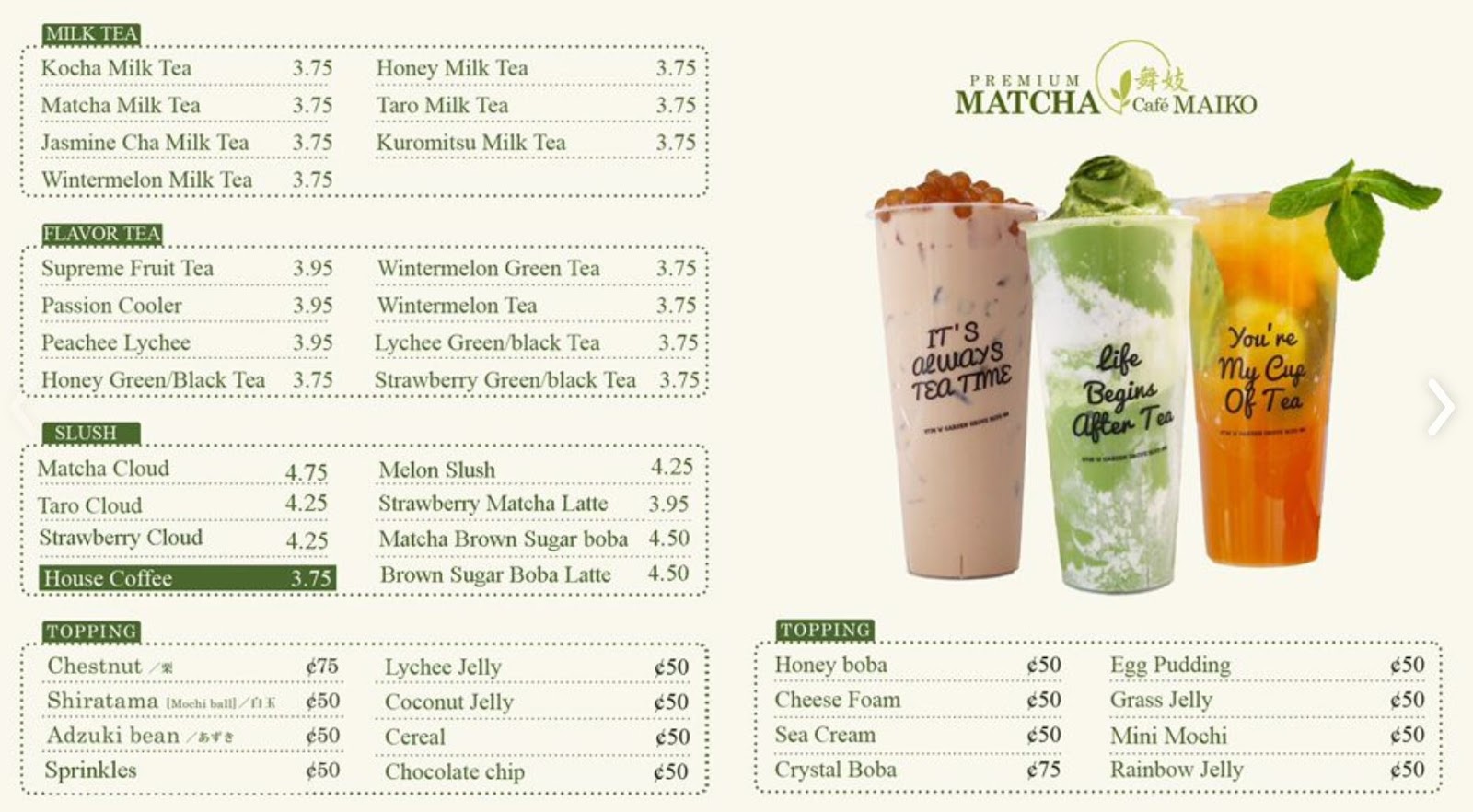 So Matcha To Enjoy! @ Matcha Cafe Maiko - Garden Grove