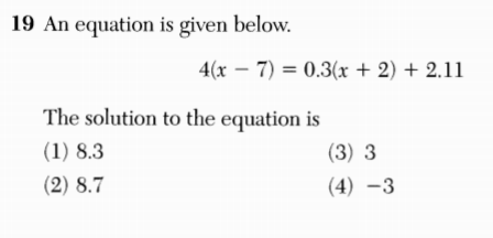 My Thoughts: NYS Regents Algebra 1 Questions 18 and 19