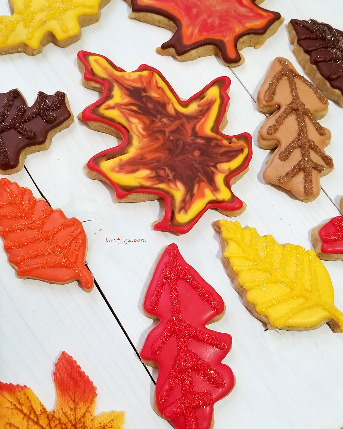 Two Frys: Pumpkin Maple Fall Theme Cookies