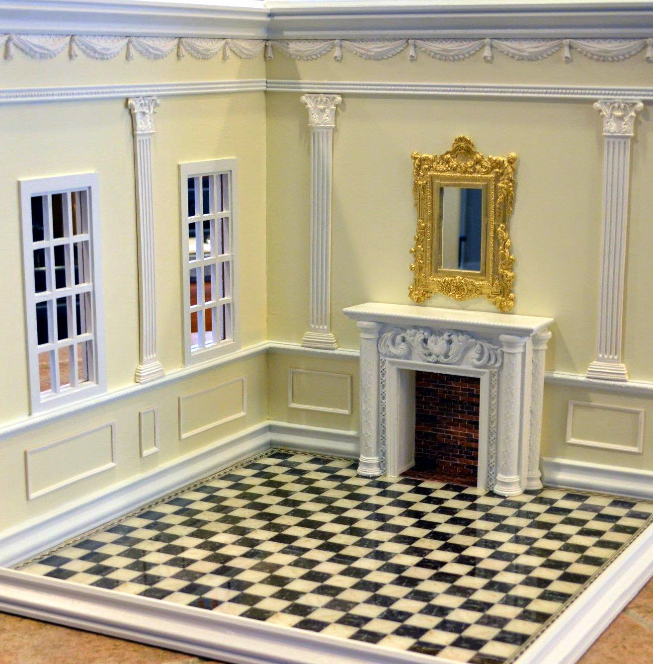 Regent Miniatures: Beautiful Hand Crafted 1:6 scale Corner Room Box on eBay