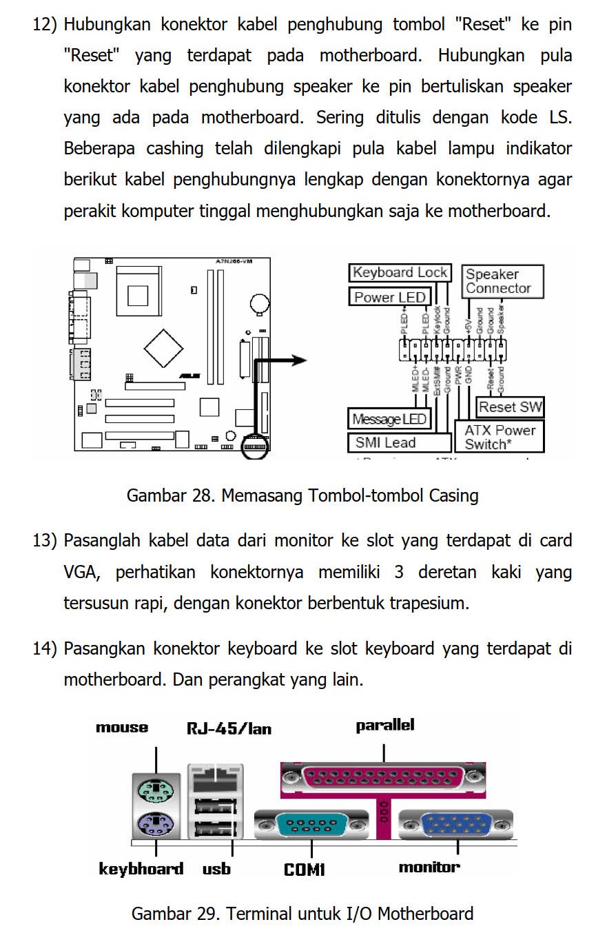 YAYASAN PENDIDIKAN REFORMASI MAKASSAR: (P2 10 TKJ) 1. Modul Instalasi PC