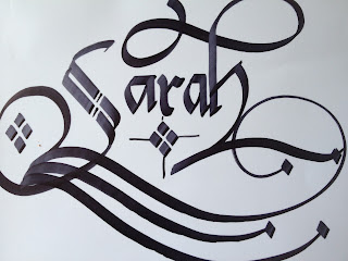Calligraphy Art: Girl names in calligraphy 3 Michelle & Sarah