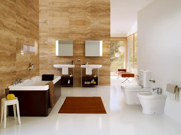 Baños con paredes de madera - Colores en Casa