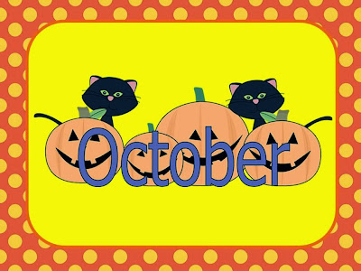 A Teacher's Touch: October Smartboard Calendar