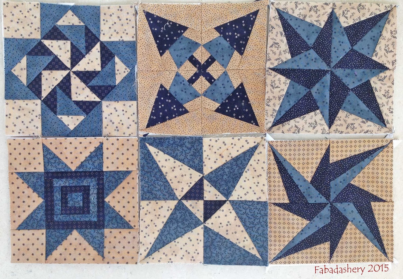 Fabadashery: Miniature Block of the Month June 2015 - The Quilt Room