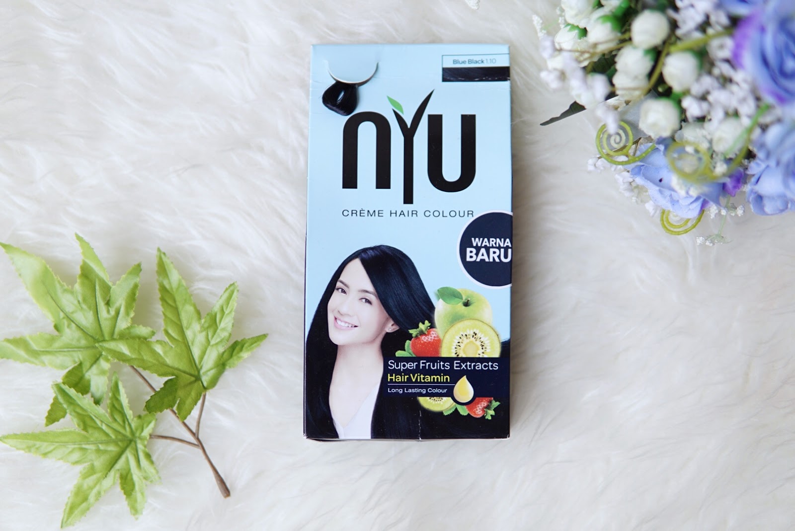 Beauty Diary Kania: Review NYU Crème Hair Color Blue Black