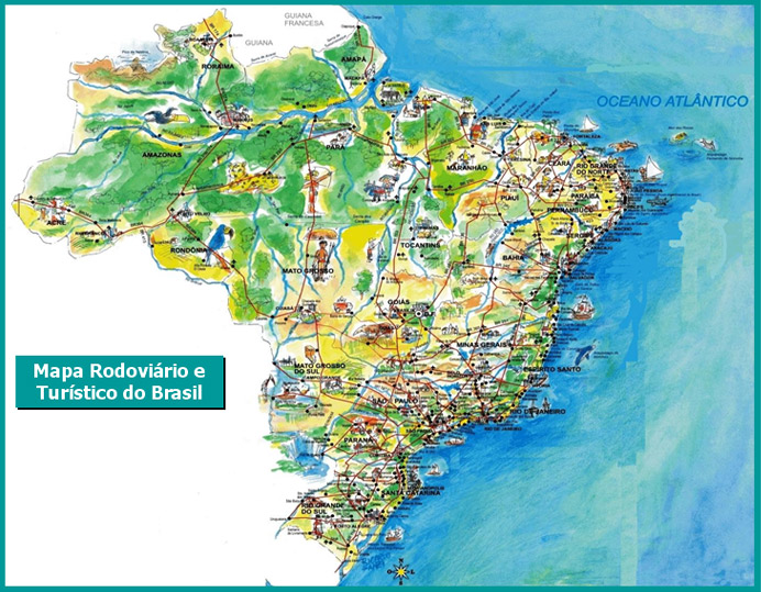 Brasil Mapa Turístico