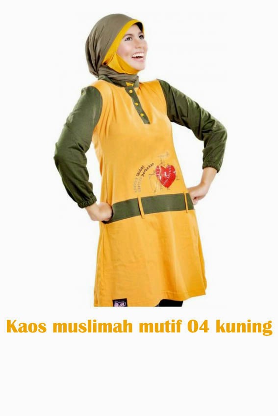 Saung busana muslim mutif : Kaos Muslimah Mutif 04