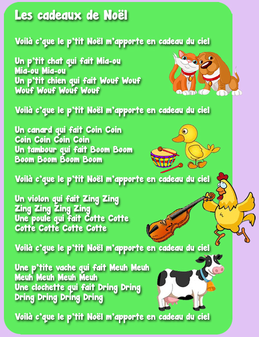 Le maternelle de Natasha: chansons et comptines - décembre