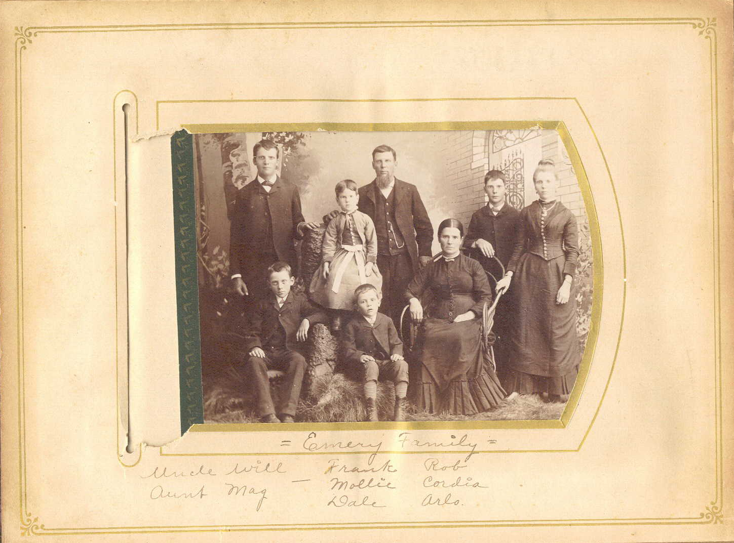 Emery / Daniels Ancestry: William Patrick Emery: Family Portrait