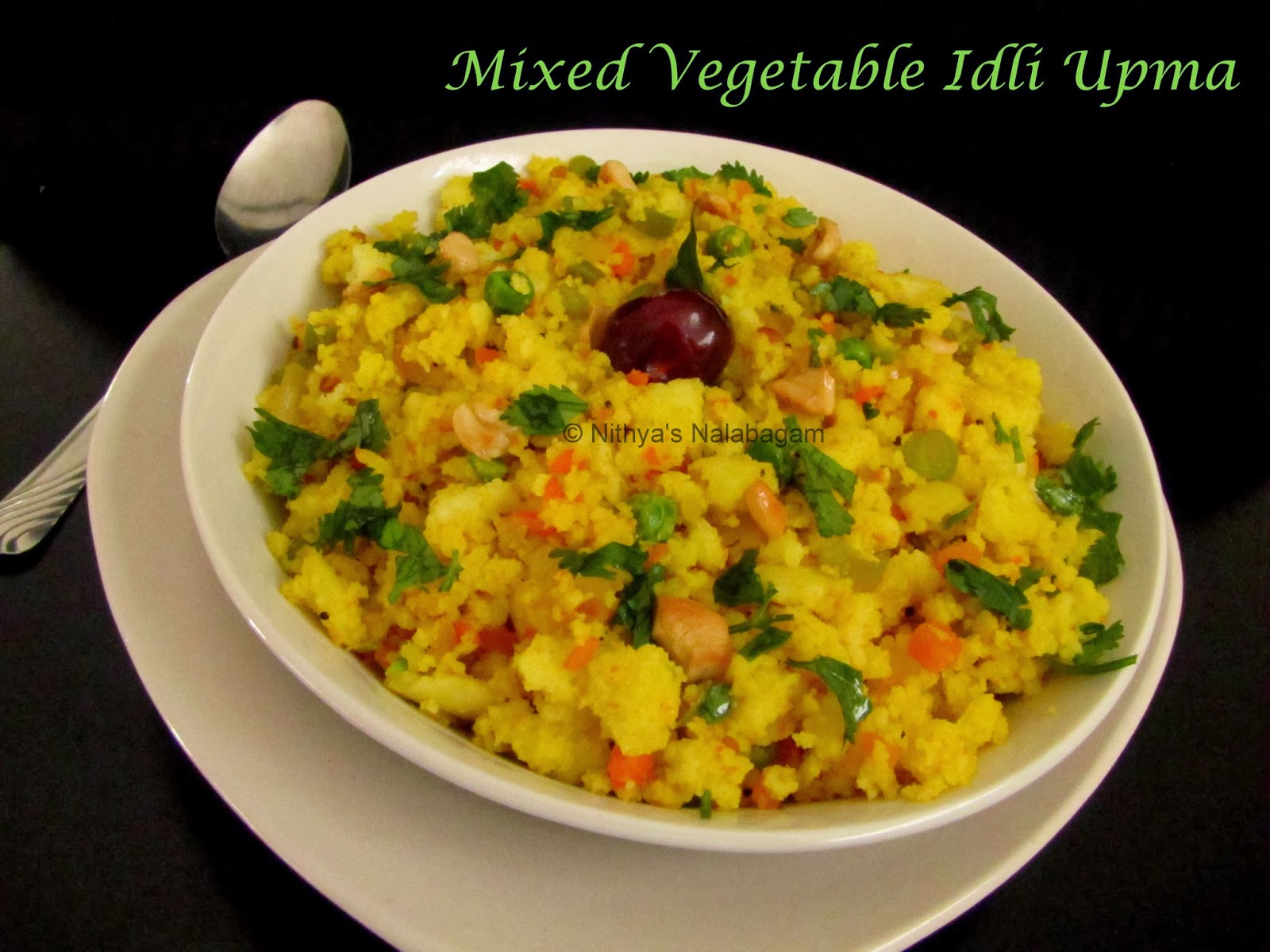 Mixed Vegetable Idli Upma with Left over Idli |Nithya's Nalabagam