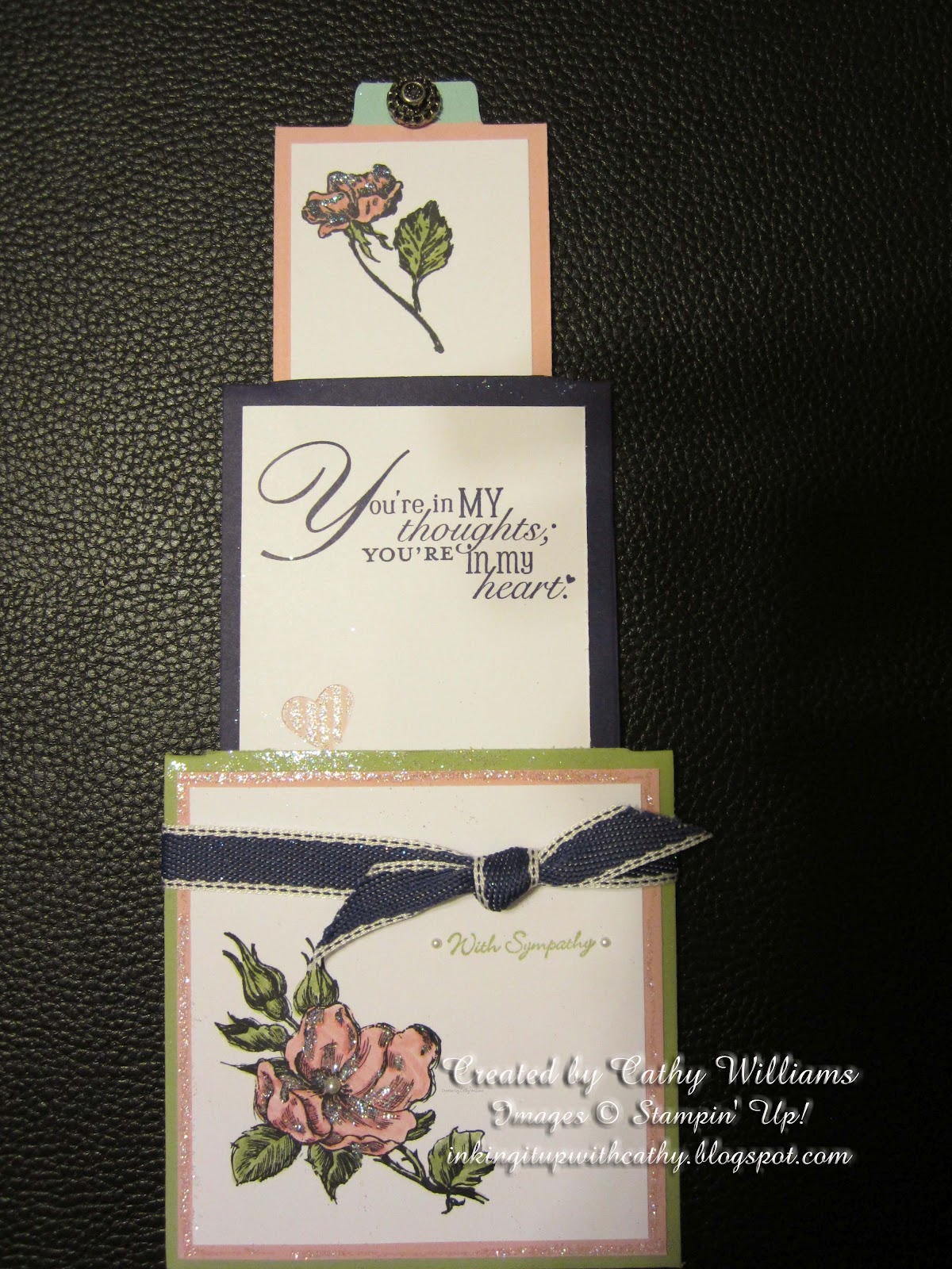 Inking It Up With Cathy: Stampin' Up!'s Happiness Shared on a 3 Tier Card