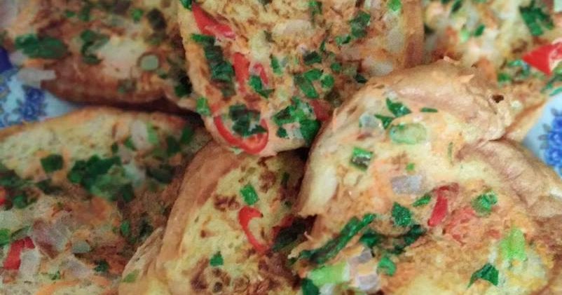 Roti Perancis Telur Bersayur Untuk Sarapan Dan Minum Petang