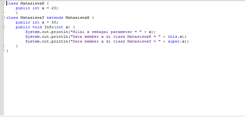 2 Contoh Program INHERITANCE